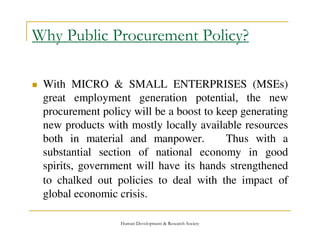 Procurement policy msme | PDF