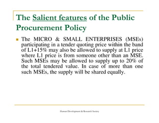 Procurement policy msme | PDF