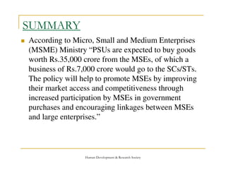 Procurement policy msme | PDF