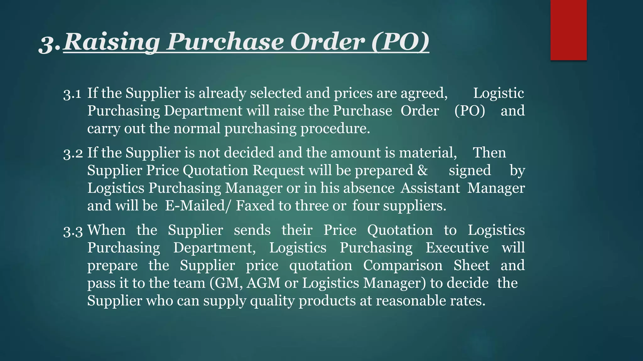 Procurement procedure | PPTX