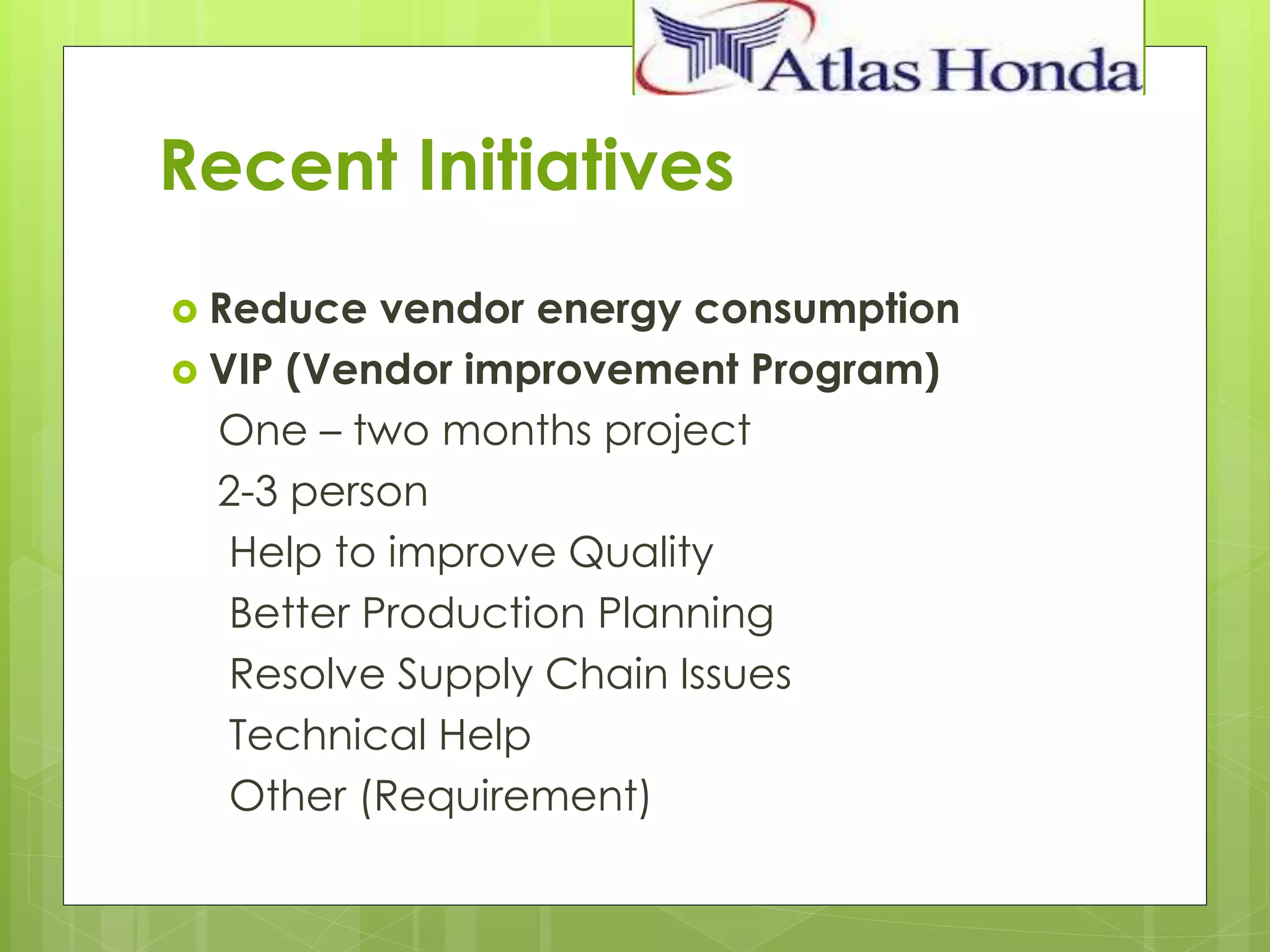 Procurement process Atlas Honda Ltd | PPTX