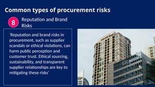 Common types of Procurement Risks and Mitigation Startegies | PPTX