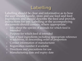 Procurement & sampling of feeding units | PPTX