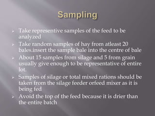 Procurement & sampling of feeding units | PPTX