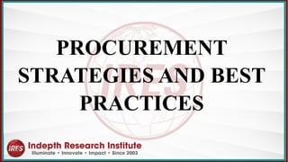 PROCUREMENT STRATEGIES AND BEST PRACTICES.pptx