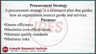 PROCUREMENT STRATEGIES AND BEST PRACTICES.pptx
