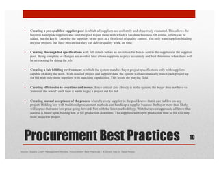 Procurement: Strategies | Best Practices - May 2011 | PDF