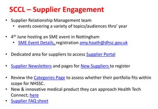 Lancashire SME workshop - NHS procurement towers | PPTX