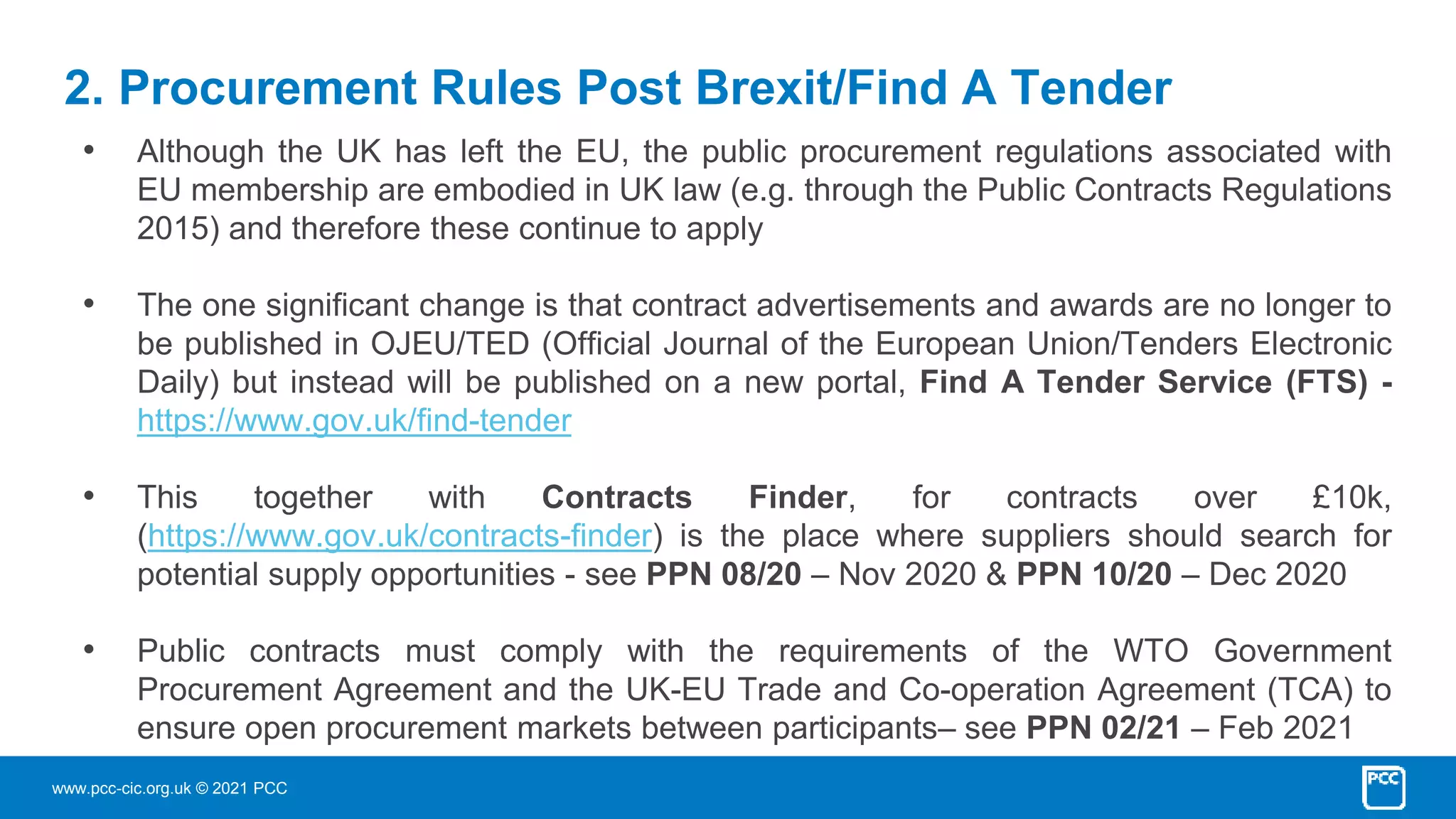 Procurement update march 2021 | PPTX