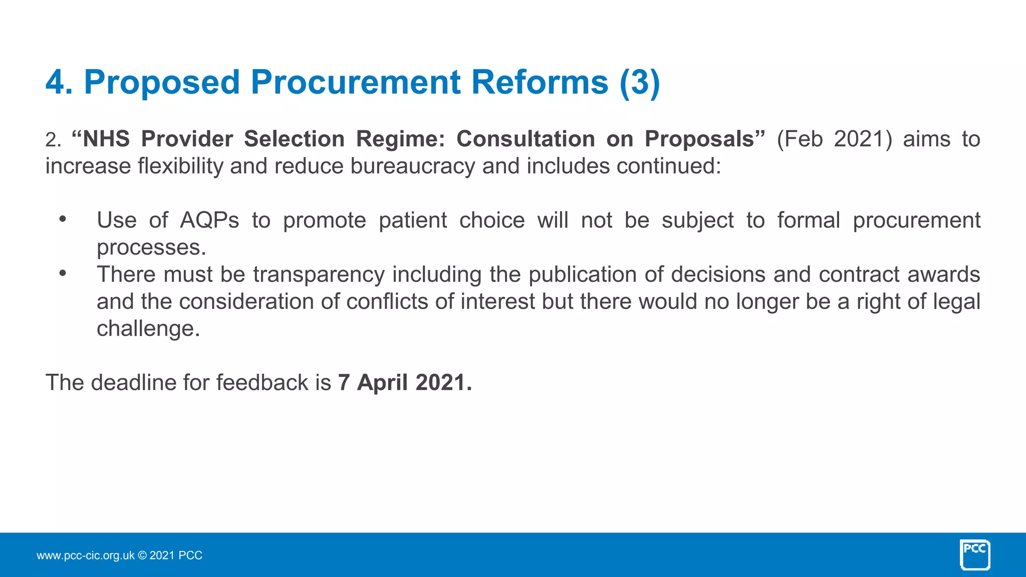 Procurement update march 2021 | PPTX