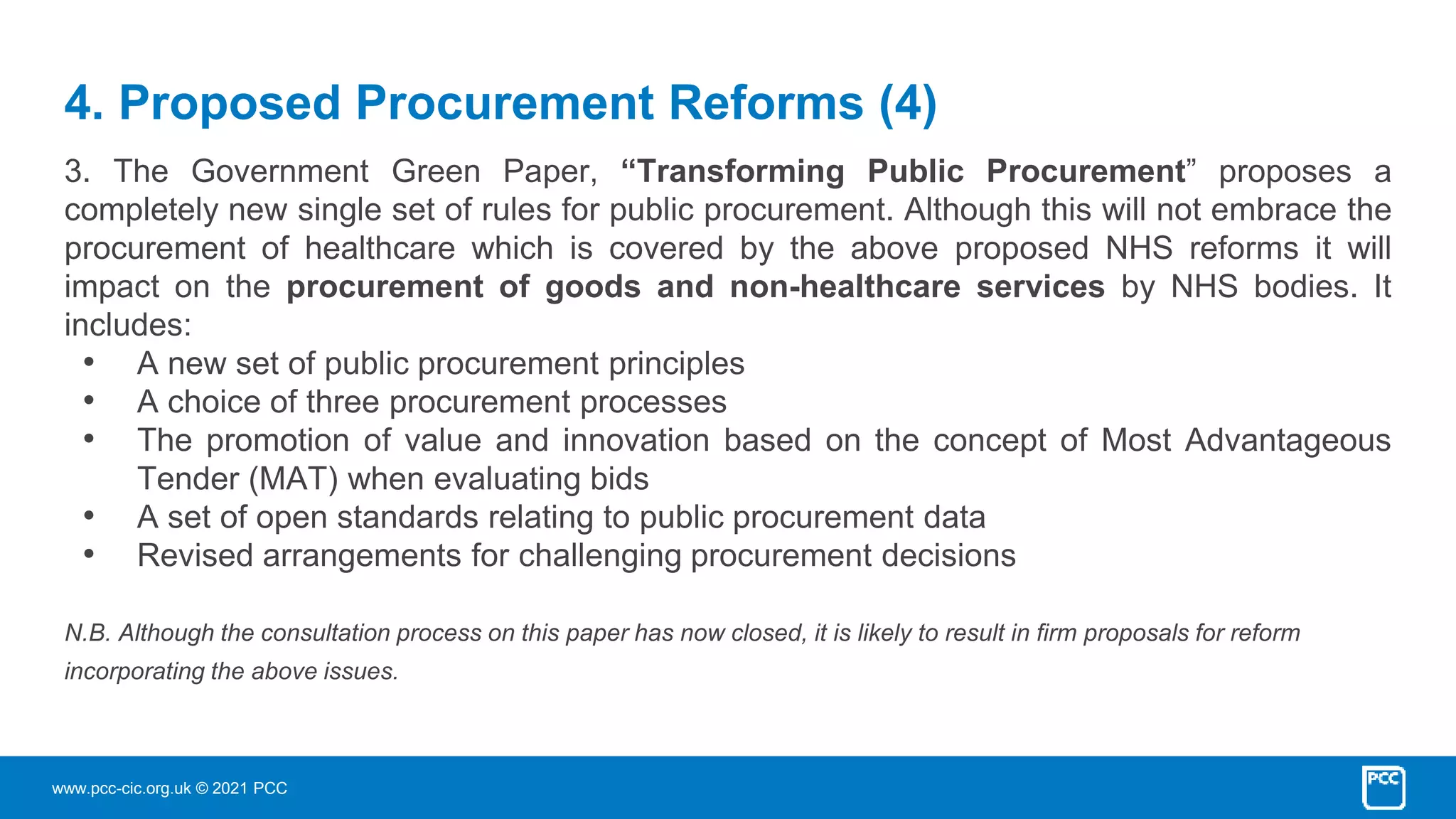 Procurement update march 2021 | PPTX | Political Issues & policy | Politics