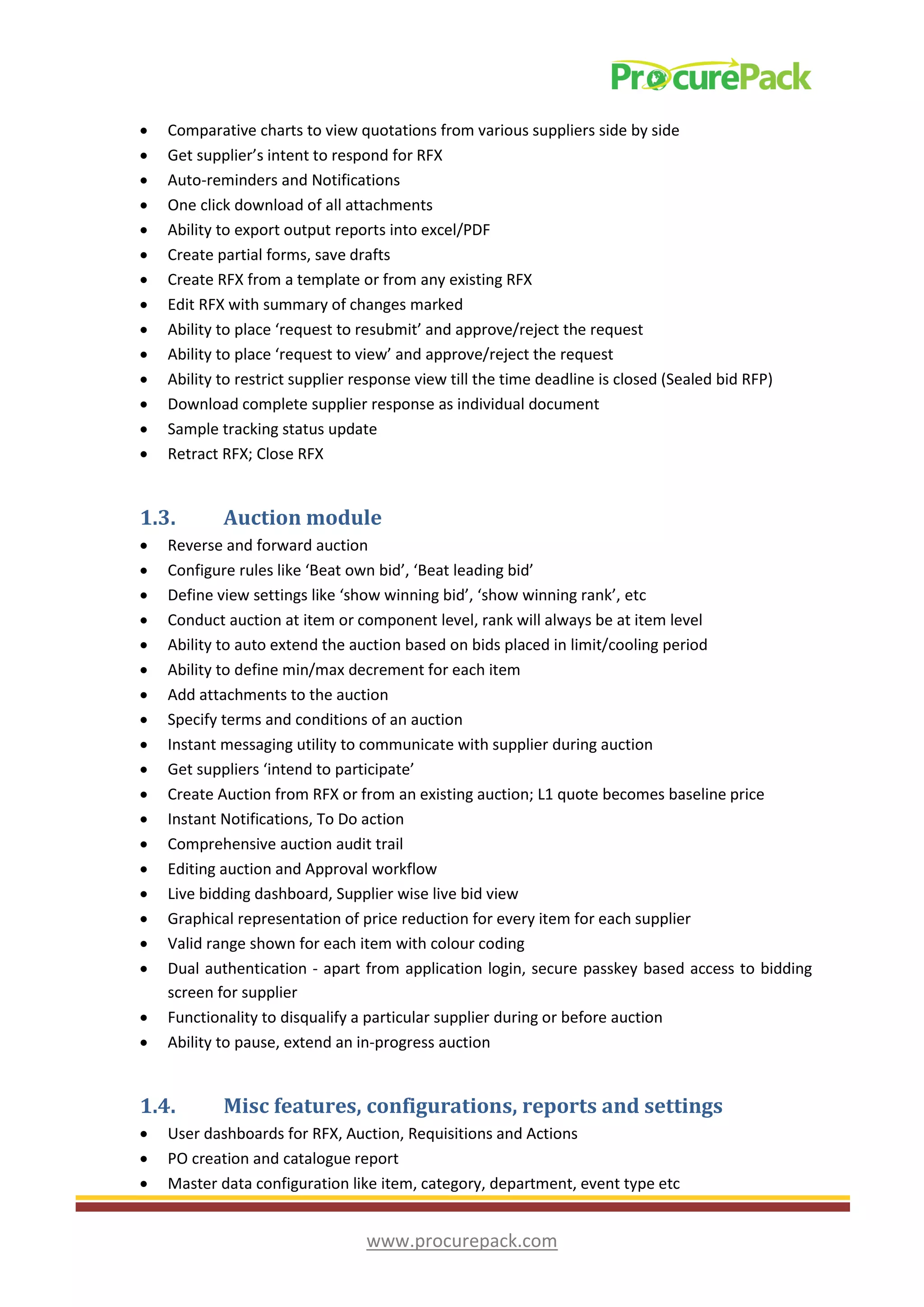 E procurement solutions by ProcurePack | PDF