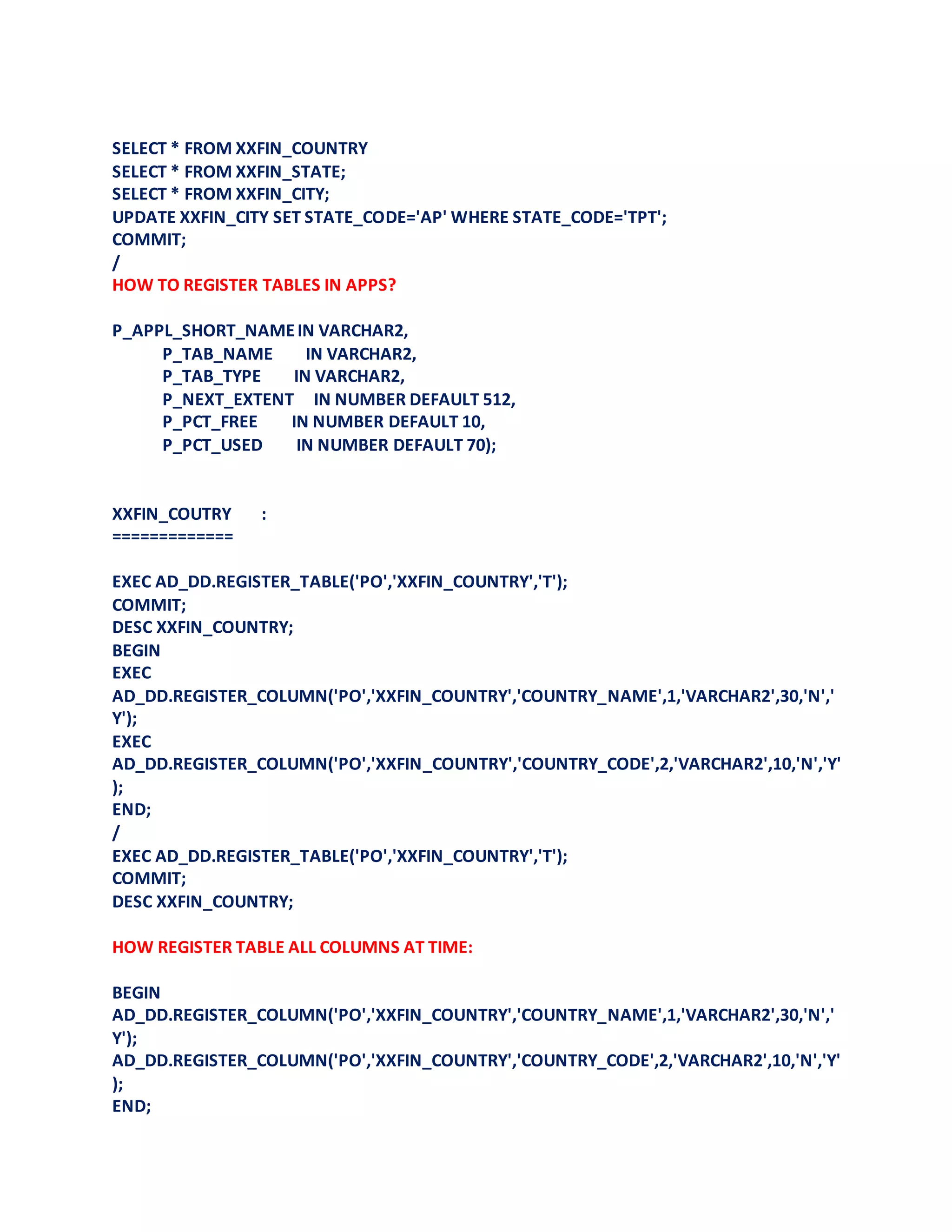 Procure to pay base tables flow | DOCX