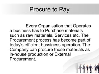 Procure to pay process ppt | PPT