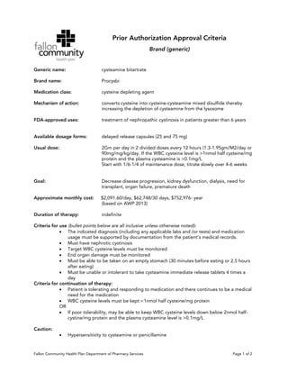 Fallon Community Sound Approach to Horizon Pharma Procysbi | PDF ...