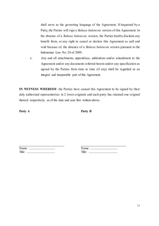 Agreement for Production, Supply and Purchase of Compound Feeds ...