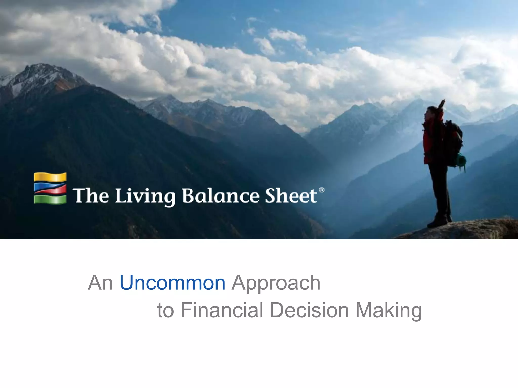 Financial Balance - The Living Balance Sheet | PPTX | Business ...