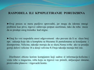 Prodaja i distribucija modnog proizvoda | PPTX
