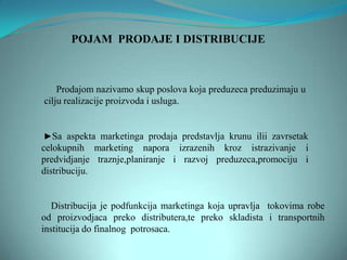 Prodaja i distribucija modnog proizvoda | PPTX