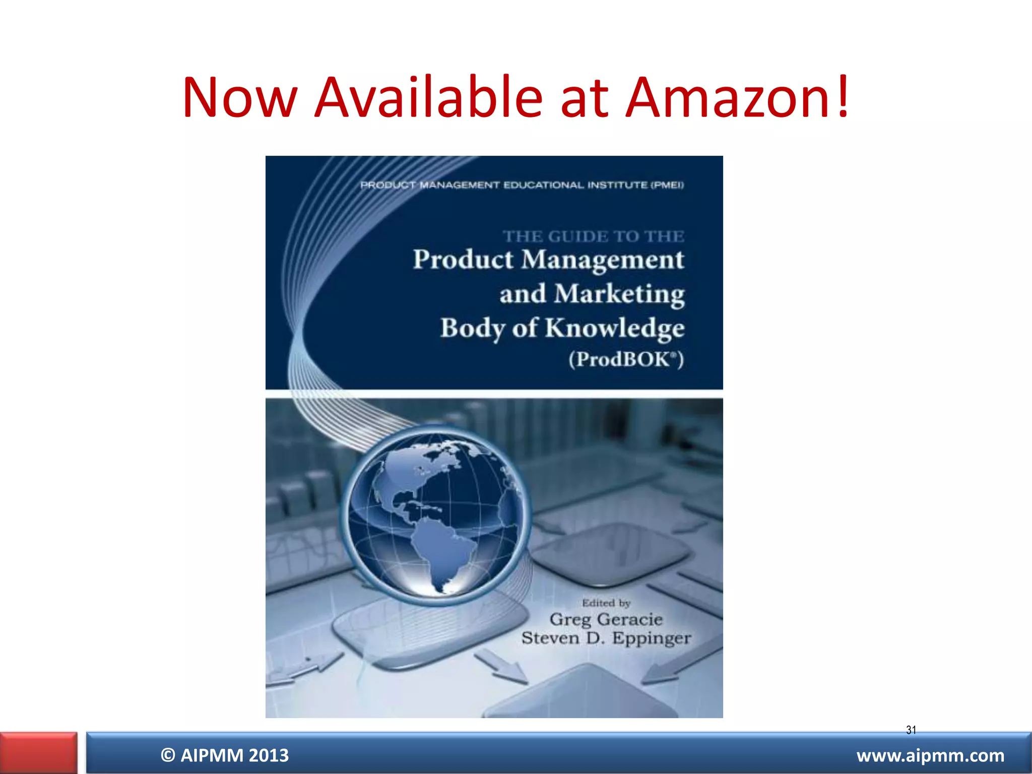 Release of The Guide to the Product Management and Marketing Body of ...