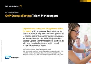SAP SuccessFactors Talent Management | PDF