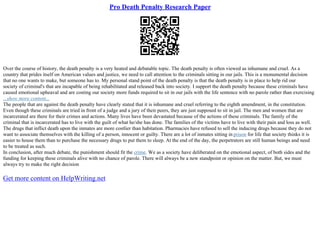 Pro Death Penalty | PPT