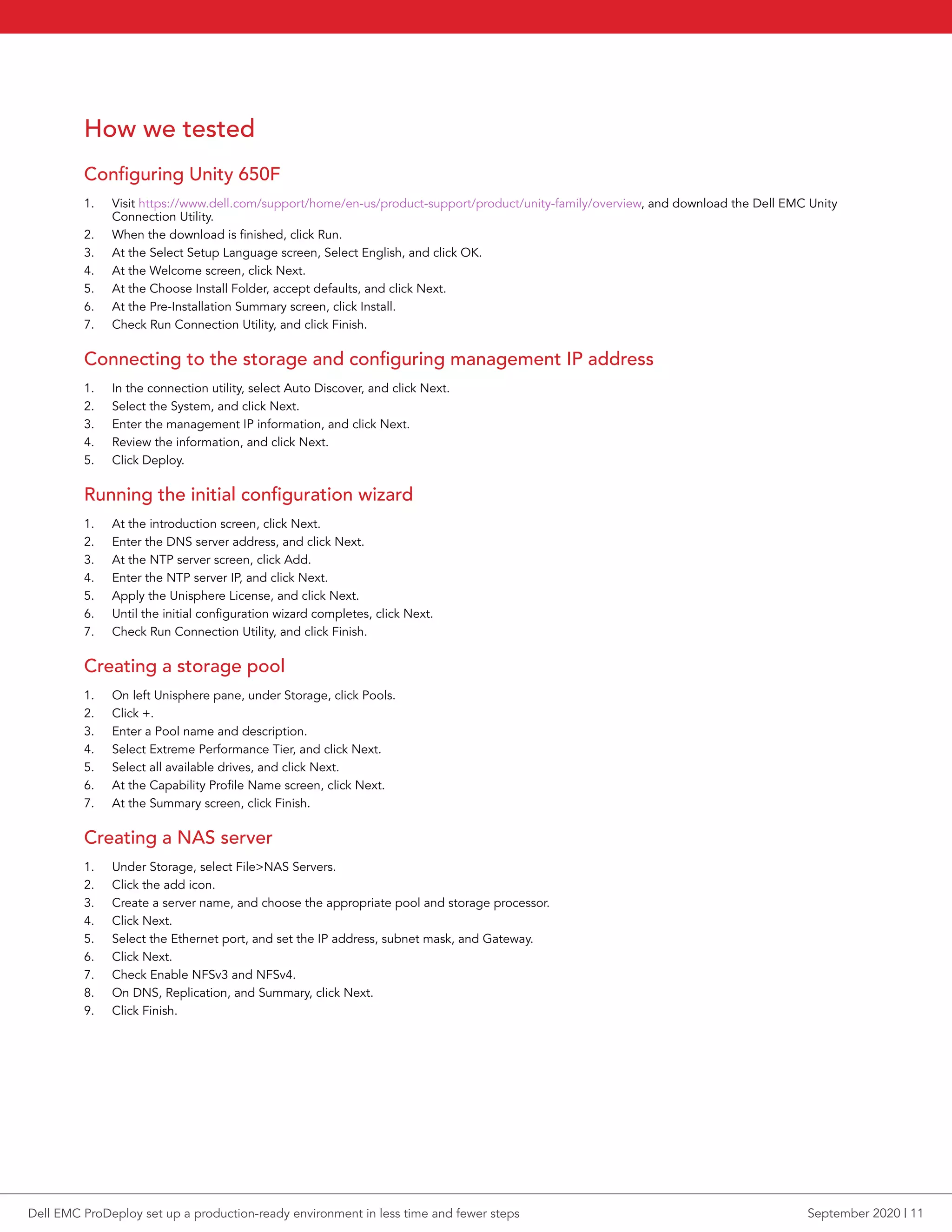 Dell EMC™ ProDeploy set up a production-ready environment in less time ...