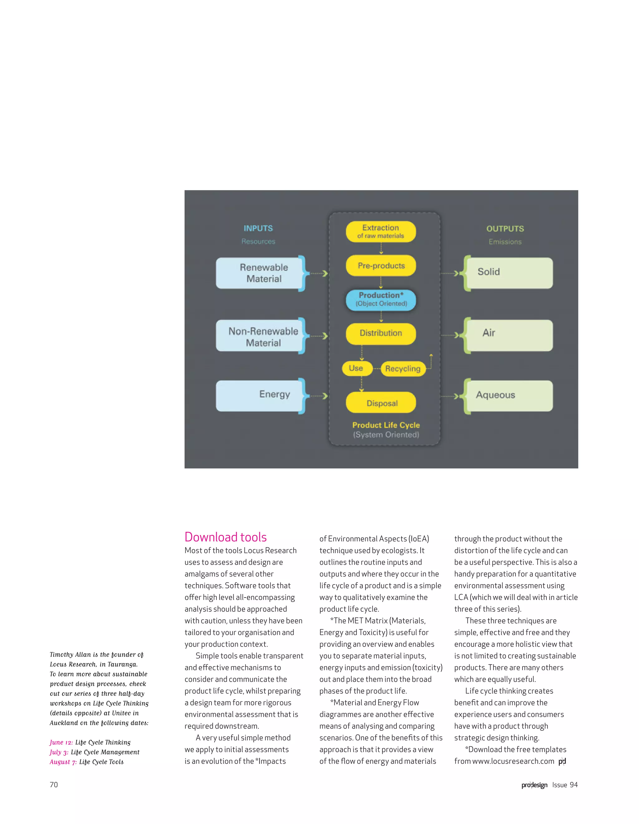 Life Cycle Thinking - A Design Mindset | PDF