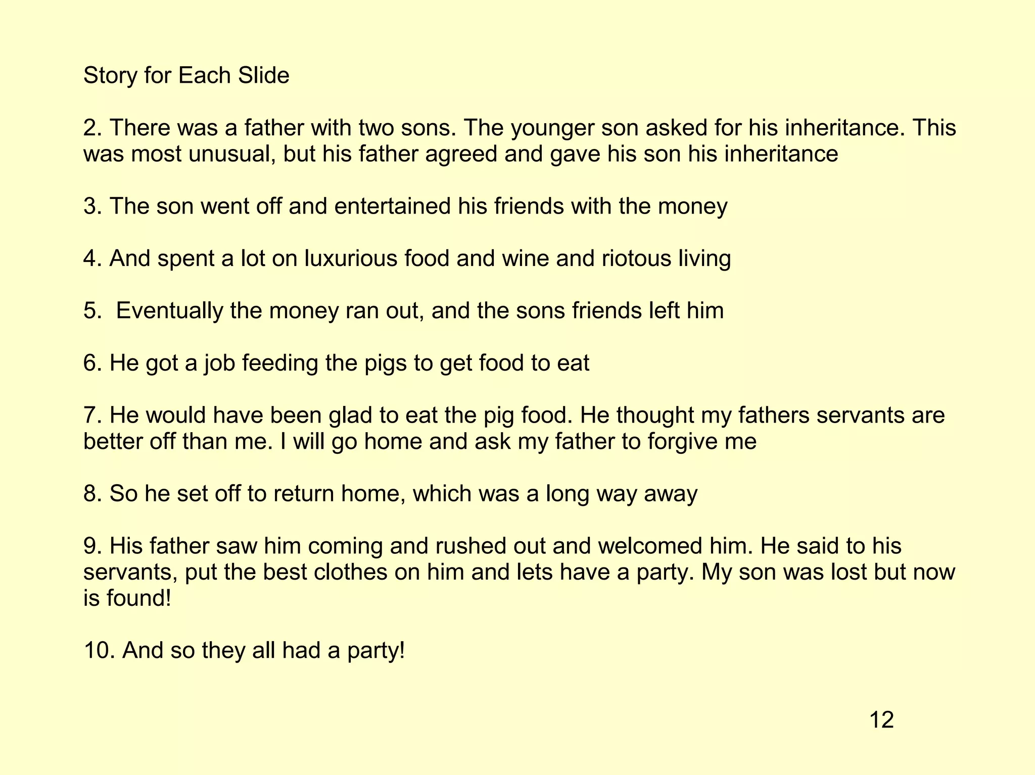 The Prodigal Son | PDF