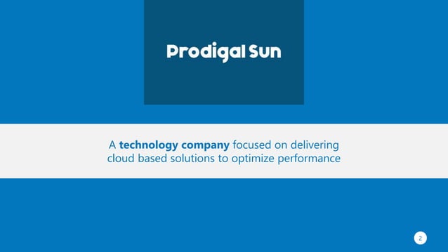 Prodigal Sun - Emerging Tech Speed Pitch | PPTX | Business | Business ...