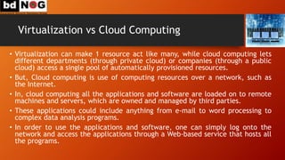 Virtualization vs. Cloud Computing: What's the Difference? | PPTX