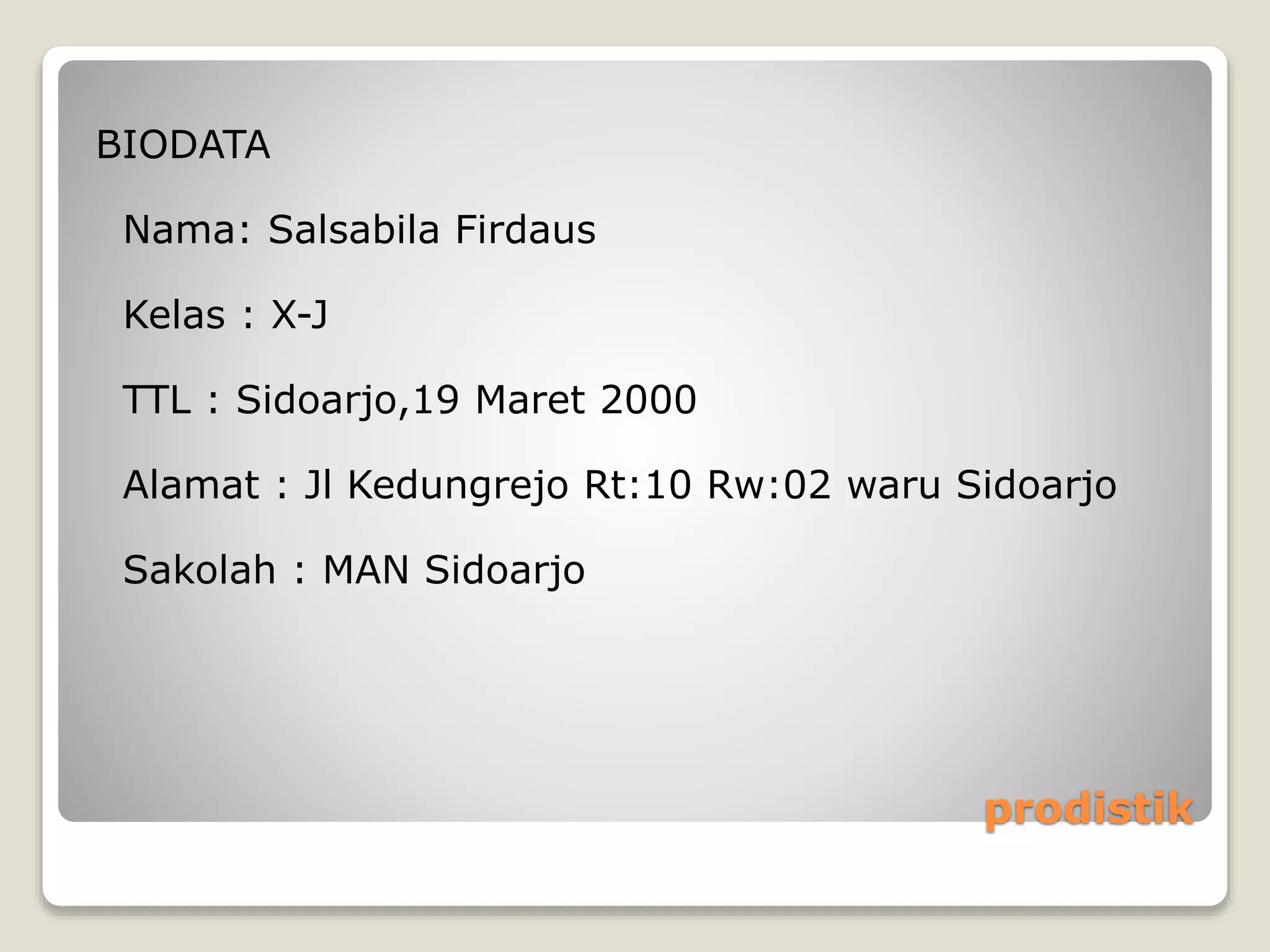biodata | PPTX