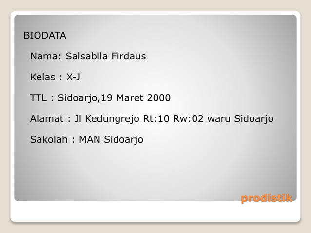 biodata | PPTX
