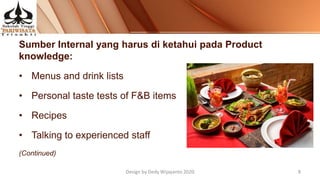 Prod knowledge part 1 | PPTX | Food & Drink