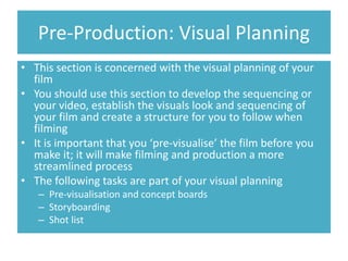 Stage 3 Production Management Short Film Planning and Production | PPT