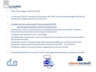 Profili di ancoraggio ETA CE | PPTX