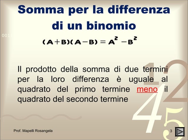 Prodotti notevoli | PPS