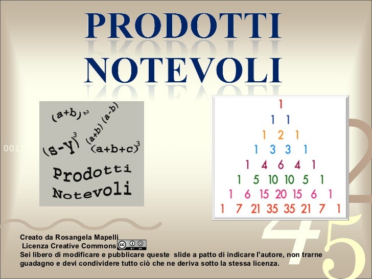 Prodotti notevoli