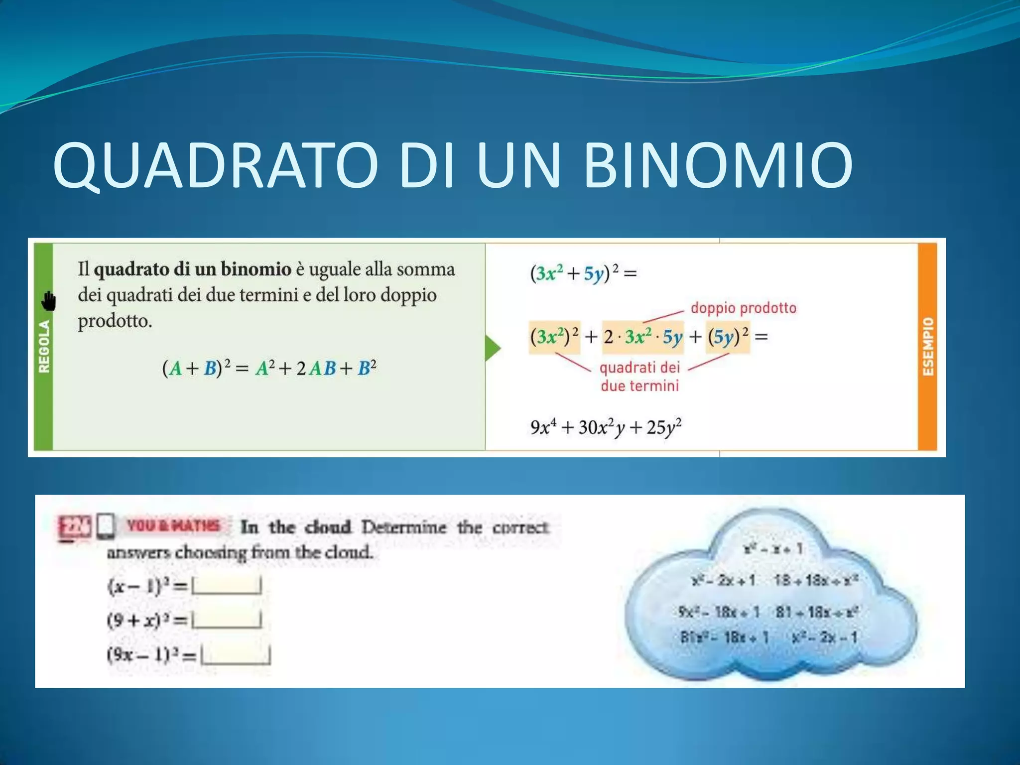 Prodotti notevoli | PPT