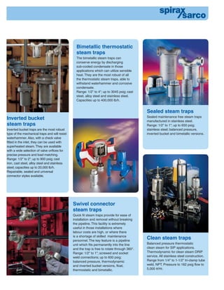 Spirax Sarco Product Overview | PDF