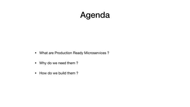 Production Ready Microservices at Scale | PPT