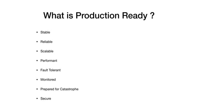 Production Ready Microservices at Scale | PPT