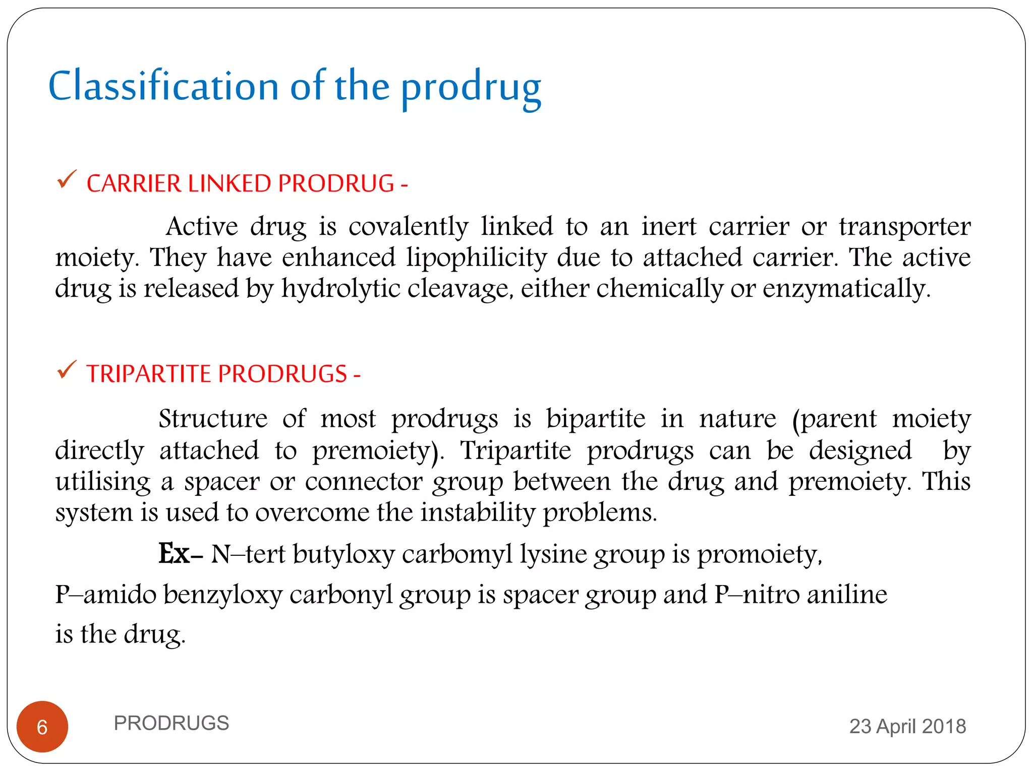 Targeted drug delivery system - PRODRUGS | PPTX