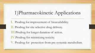 Prodrug design and its Applications in Pharma. | PPTX