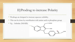 Prodrug design and its Applications in Pharma. | PPTX