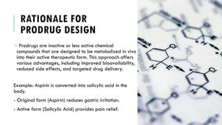 Rationale for Prodrug Design by Divya Pratap | PPTX