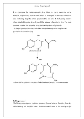 Prodrug design approach | DOC | Pharmaceutical Drugs | Medical Health