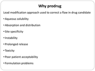 medicinal chemistry Prodrugs.pptx final.pptx