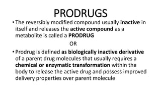 BIOPRECURSOR PRODRUGS | PPT