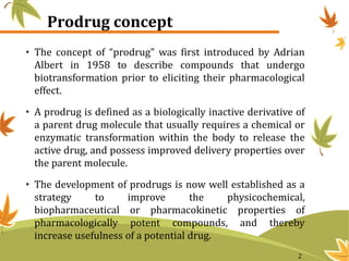 Prodrug strategy | PPTX